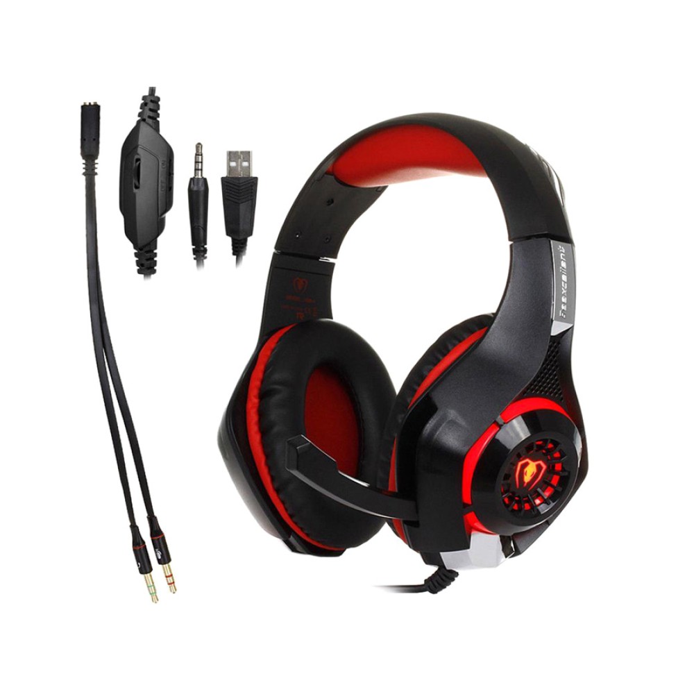 BEEXCELLENT GM1 WIRED 3.5MM OVER-EAR PRO GAMING HEADSET DEEP SOUND WITH ...