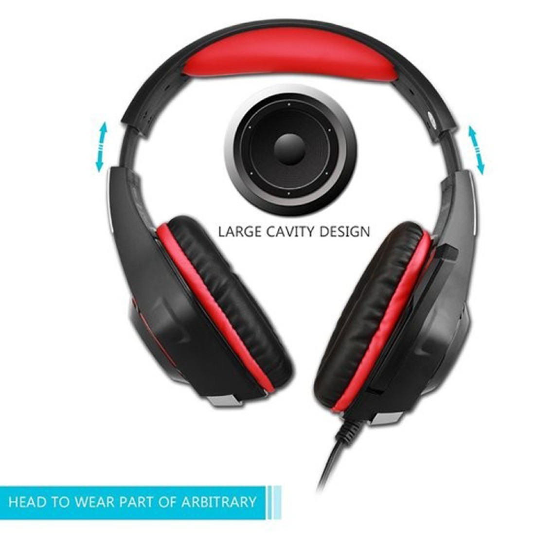 BEEXCELLENT GM1 WIRED 3.5MM OVER-EAR PRO GAMING HEADSET DEEP SOUND WITH ...