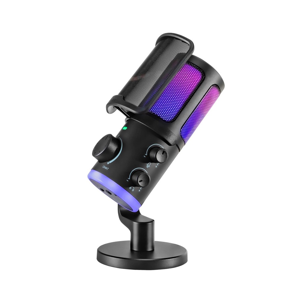 FIFINE AMPLIGAME AM6 CONDENSER MICROPHONE CONTROLLABLE RGB INTELLIGENT ...