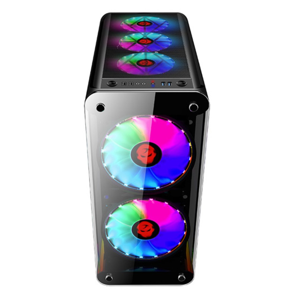 COOLMAN A380 RGB MID TOWER GAMING PC CASE