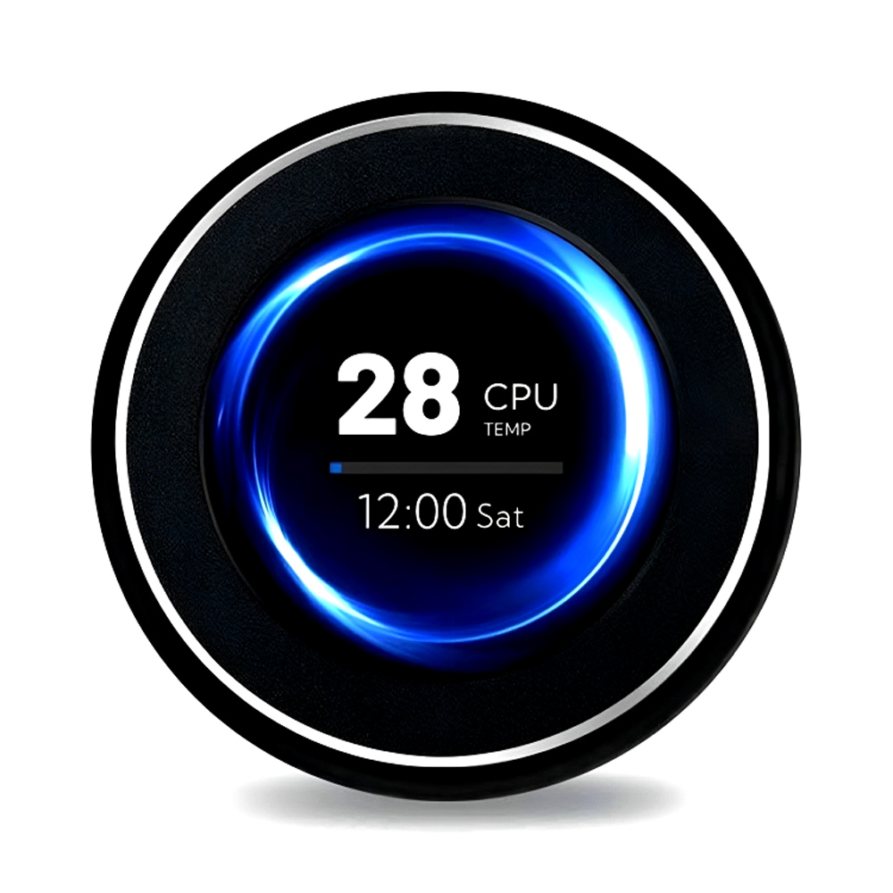 PORODO GAMING 2.1" DIA MINI SMART PC HEALTH INFORMATION SCREEN WITH 3M ...