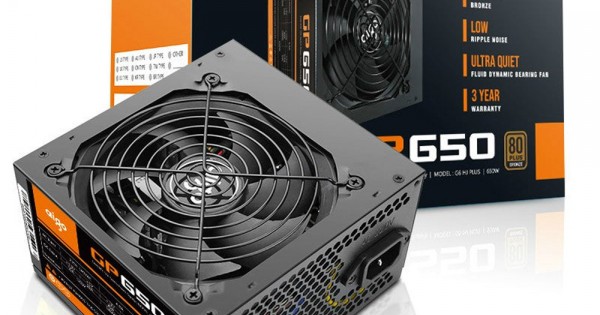 AIGO GP650 80PLUS BRONZE 650WATT INTEL ATX SWITCH POWER SUPPLY G6 HJ ...