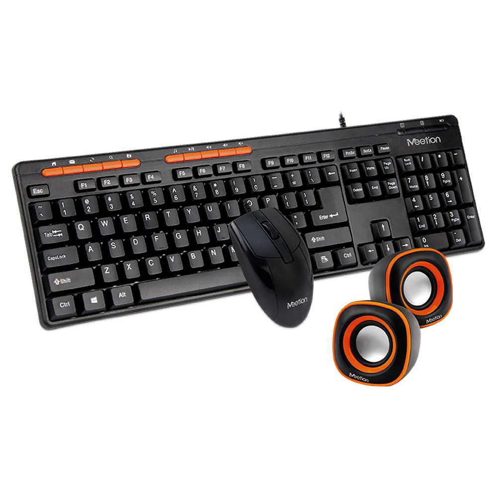 MEETION C105 USB WIRED 3IN1 COMBO KEYBOARD MOUSE AND SPEAKER SET ...