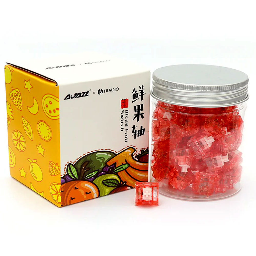 AJAZZ DICED FRUIT MECHANICAL KEYBOARD SWITCH HUANO LINEAR 45+1 PCS ...