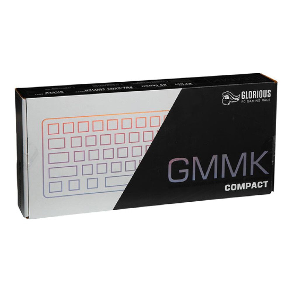 GLORIOUS GMMK COMPACT MODULAR MECHANICAL KEYBOARD - WHITE