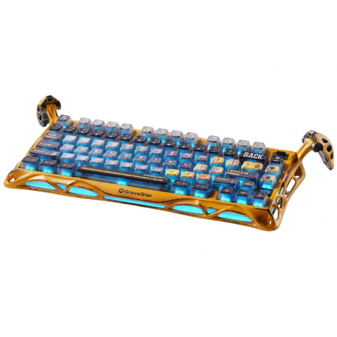 GRAVASTAR MERCURY K1 PRO HANDMADE 75% MECHANICAL KEYBOARD ALUMINUM ...