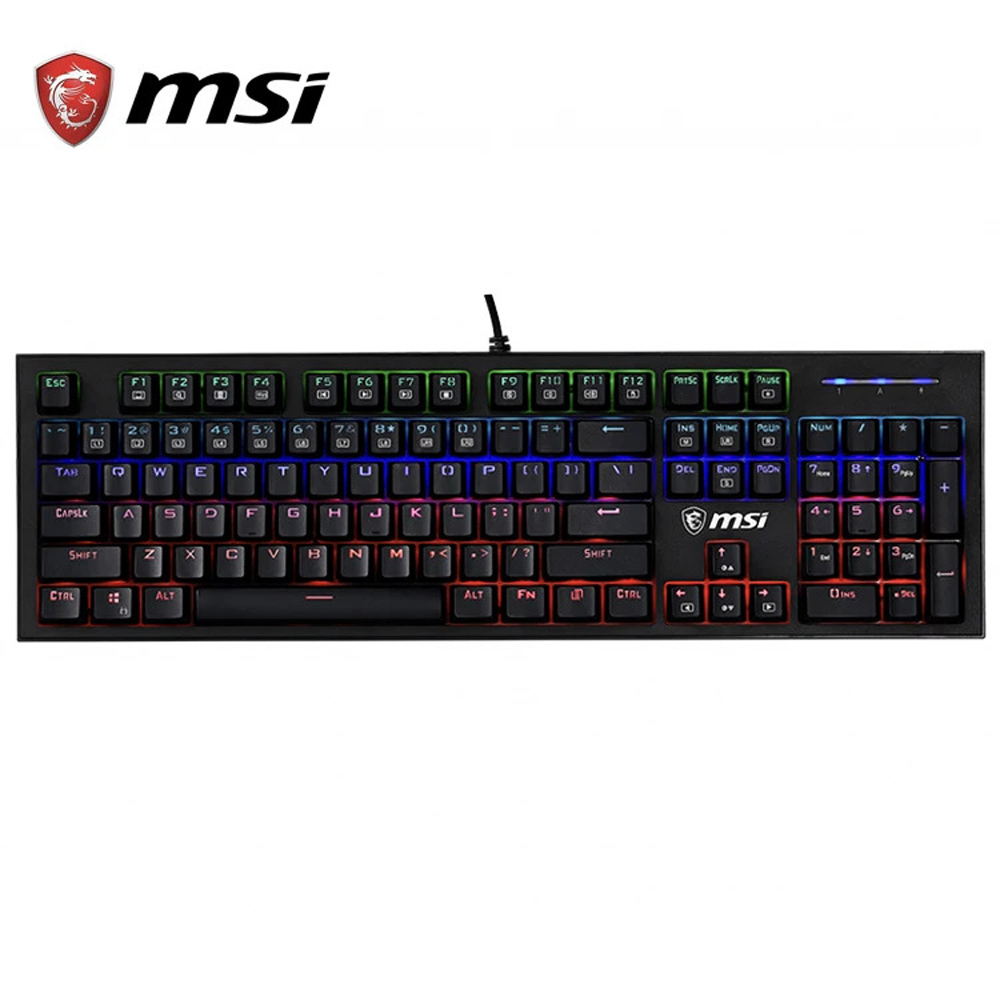 MSI VIGOR GK50 Z 104 KEYS WIRED MECHANICAL GAMING KEYBOARD - BLACK ...