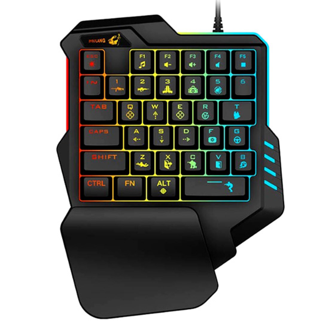ZIYOULANG K1 FREE WOLF ONE-HAND GAMING KEYBOARD