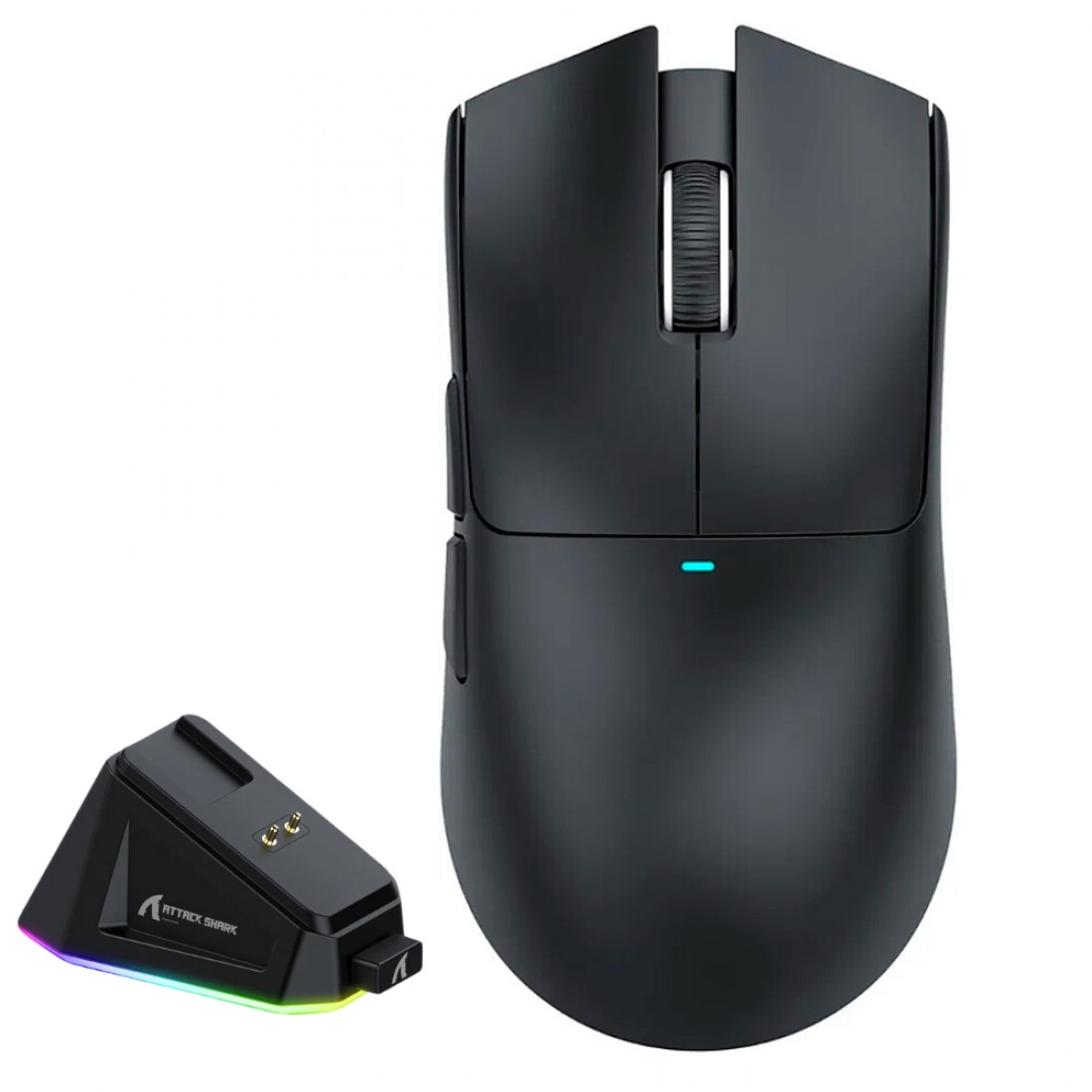 ATTACK SHARK X11 59G SUPERLIGHT WITH MAGNETIC RGB CHARGING DOCK BT 2.4G ...