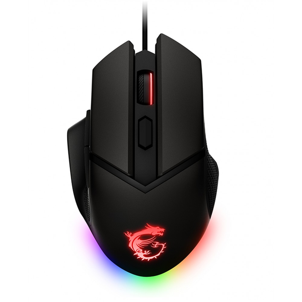 MSI CLUTCH GM20 ELITE RGB MYSTIC LIGHT EFFECT UP TO 6400 DPI GAMING ...