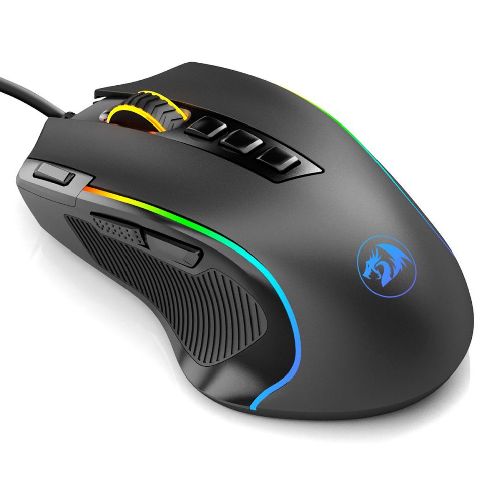 REDRAGON M612 RGB PREDATOR 8000 DPI WIRED OPTICAL GAMER MOUSE WITH 11 ...