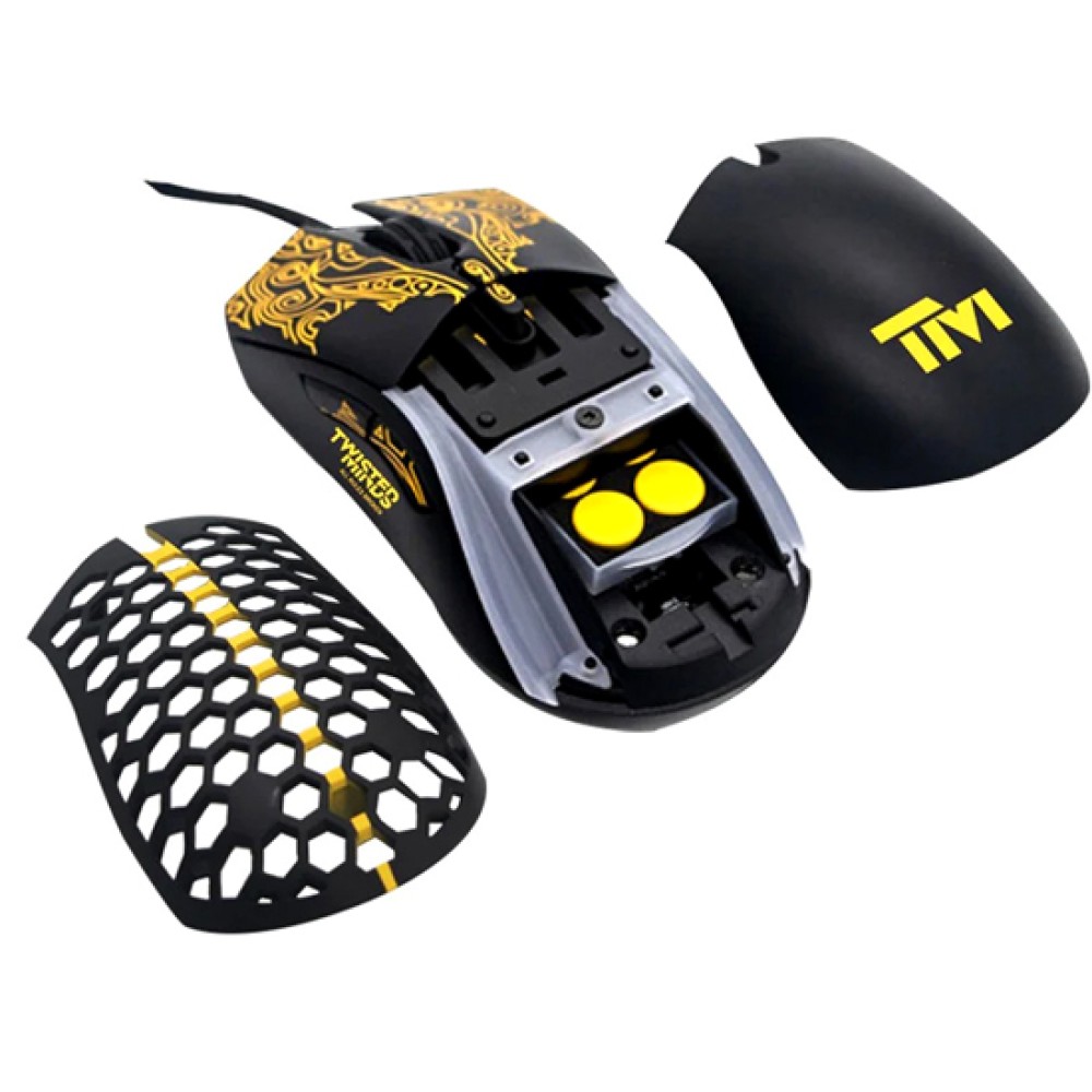 TWISTED MINDS COOL KNIGHT WIRED 12000 DPI RGB GAMING MOUSE