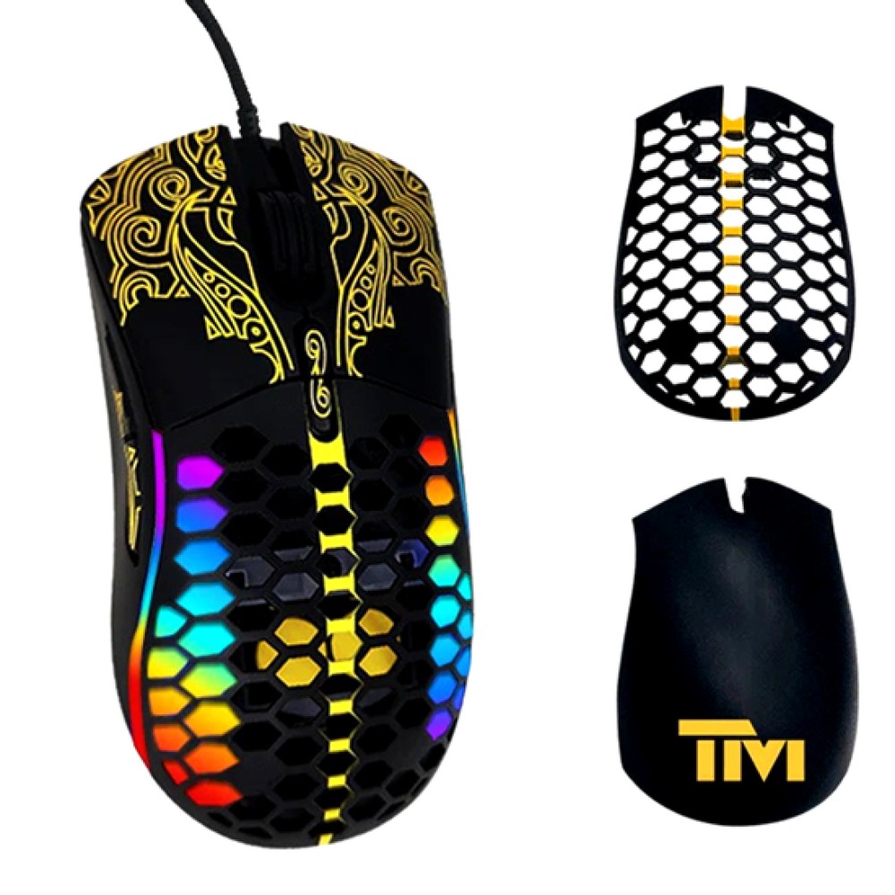 TWISTED MINDS COOL KNIGHT WIRED 12000 DPI RGB GAMING MOUSE