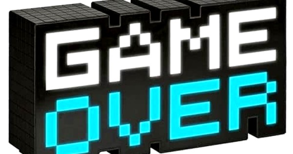 GAME OVER LIGHT BL003 8-BIT PIXEL LIGHT SOUND REACTIVE COLOUR PHASING ...