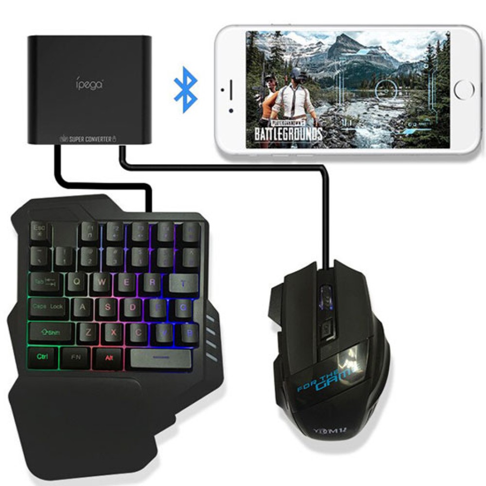 IPEGA PG-9116 MOUSE AND KEYBOARD CONVERTER FOR ( IPHONE-IPAD -ANDROID ...