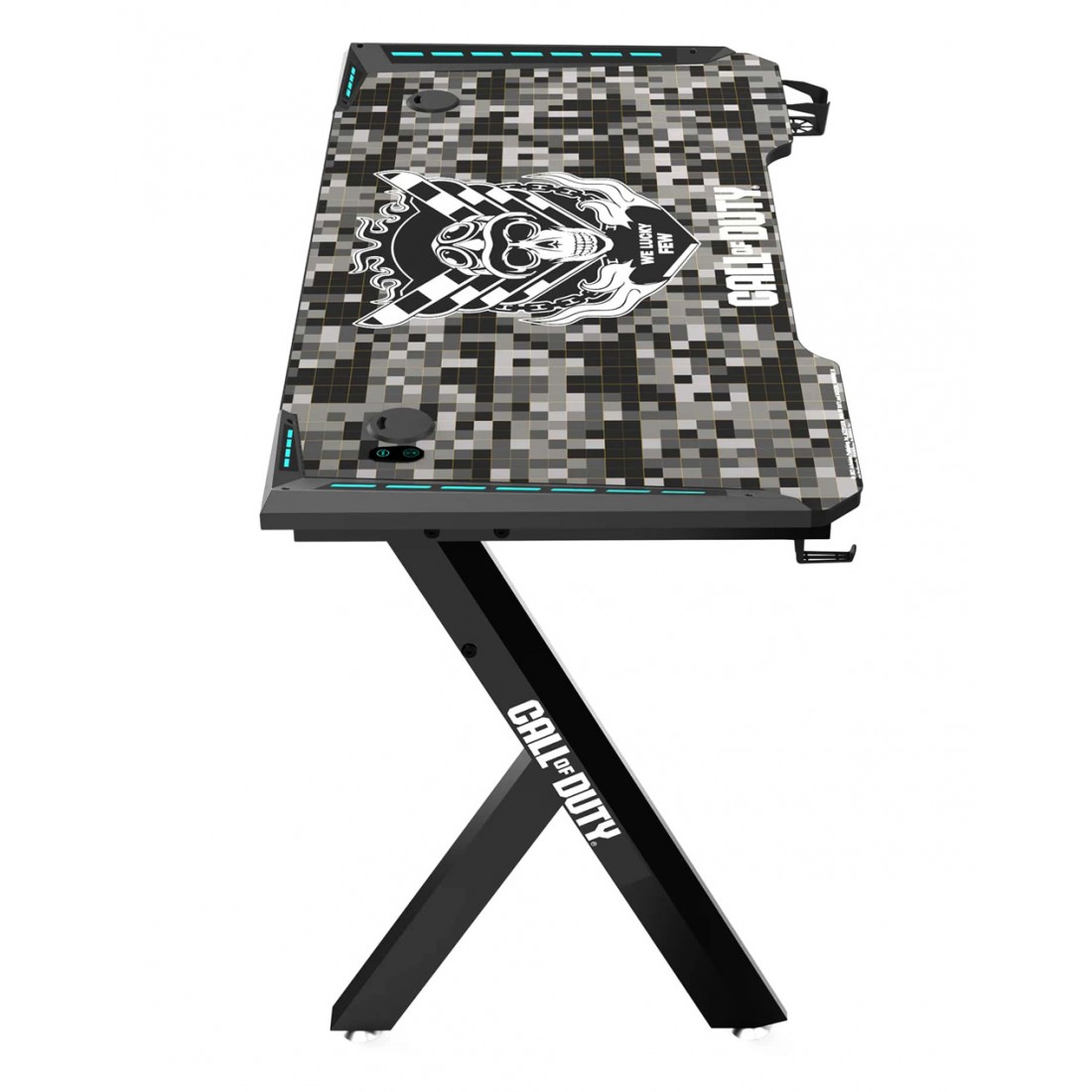 CALL OF DUTY (COD) HAWKSBILL SERIES RGB FLOWING LIGHT GAMING DESK WITH ...
