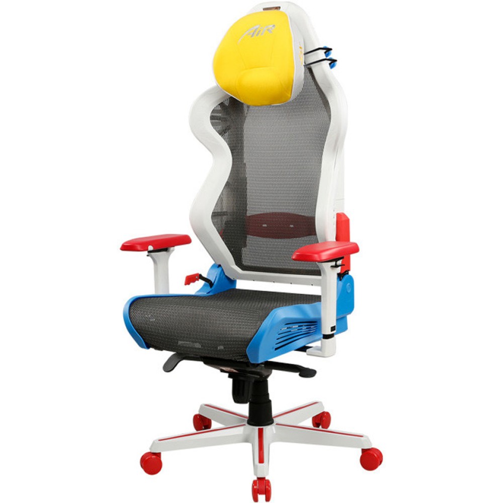 DXRACER AIR D7200 MESH GAMING CHAIR MODULAR OFFICE CHAIR - YELLOW/RED/BLUE
