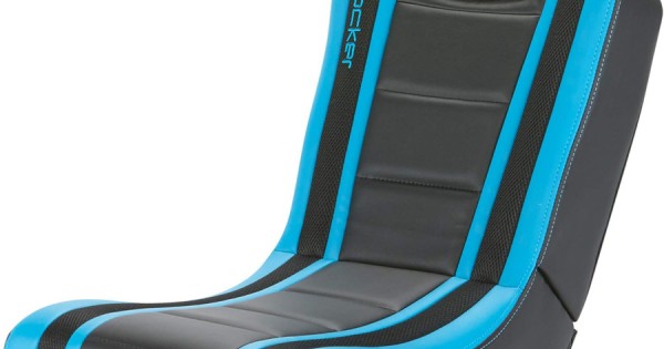 X-ROCKER SONY PLAYSTATION GEIST 2.0 FLOOR ROCKER GAMING CHAIR - BLACK/BLUE