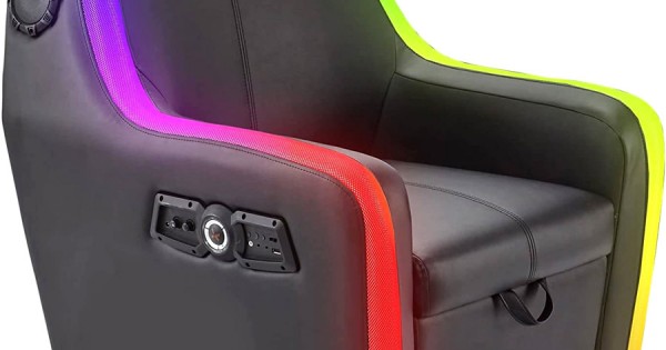 X-ROCKER PREMIER MAX RGB 4.1 MULTI STEREO STORAGE GAMING CHAIR VIRANT ...