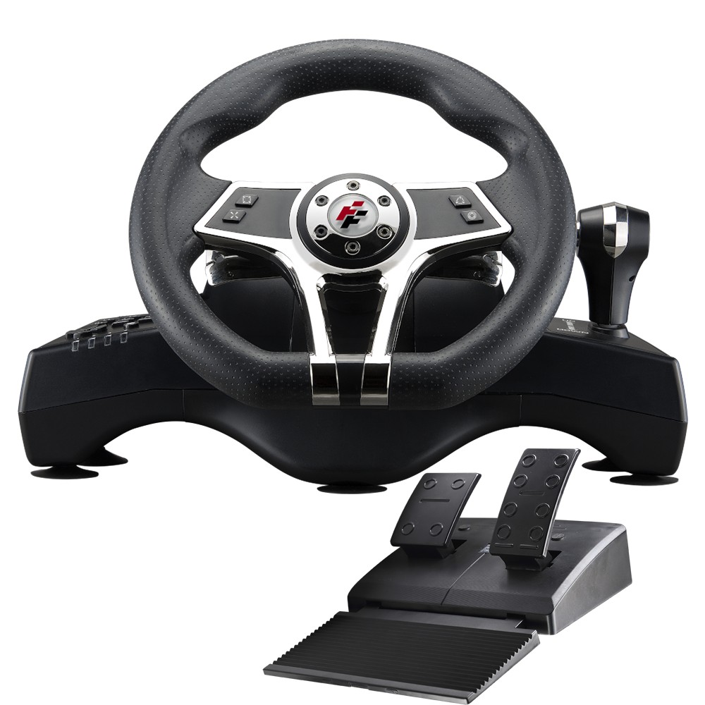 FLASHFIRE HURRICANE WHEEL WH-3103V-D WITH CLUTCH PEDALS FOR PC, PS3 ...