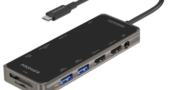 PROMATE PRIMEHUB-PRO ULTRA FAST MULTIPLE USB-C HUB WITH 100W POWER ...