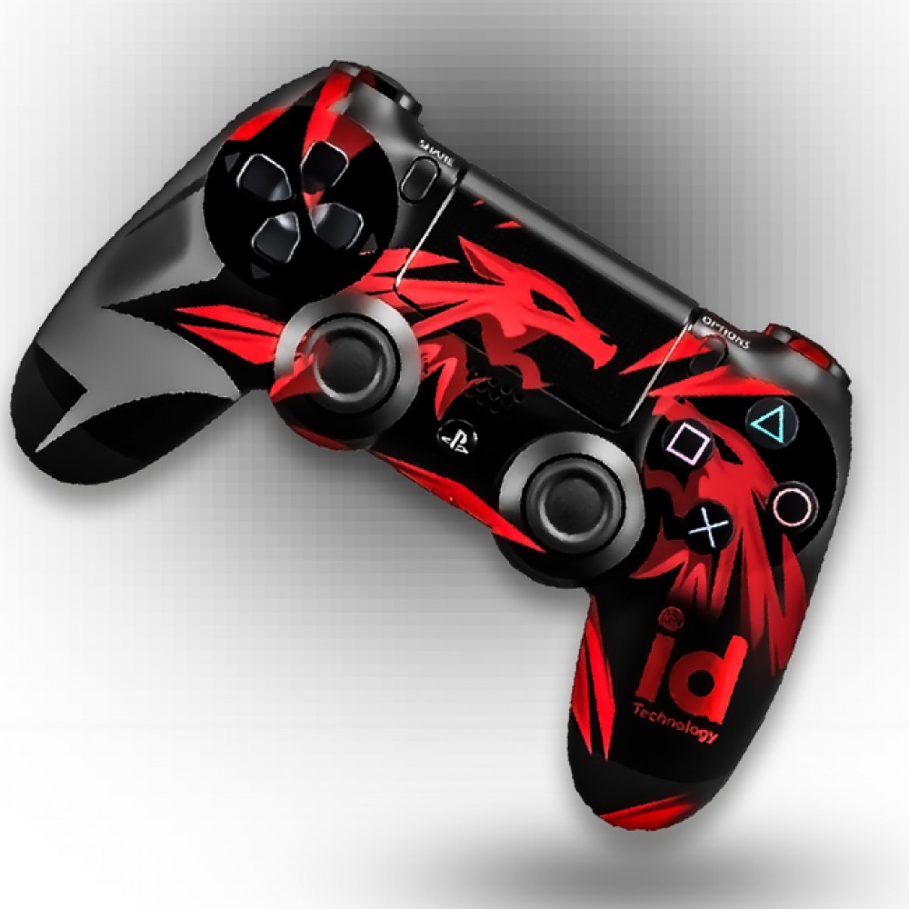 ID PLAYSTATION 4 WIRELESS CONTROLLER DUALSHOCK DRAGON DESIGN REFRESHED ...