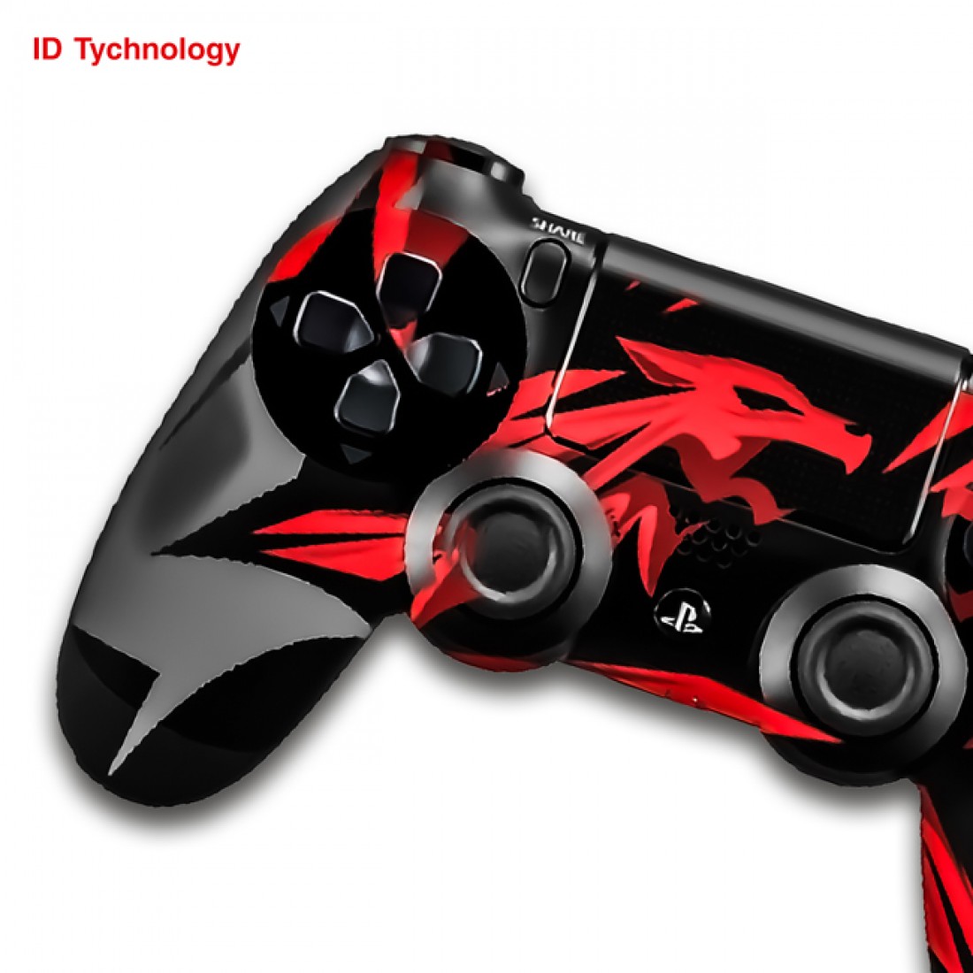 ID PLAYSTATION 4 WIRELESS CONTROLLER DUALSHOCK DRAGON DESIGN REFRESHED ...