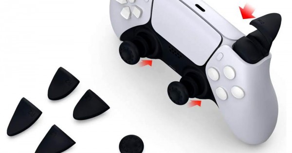 DOBE TP5-0513 TRIGGER EXTENDERS AND THUMB GRIPS TRIGGER KIT FOR PS5 - 8 ...