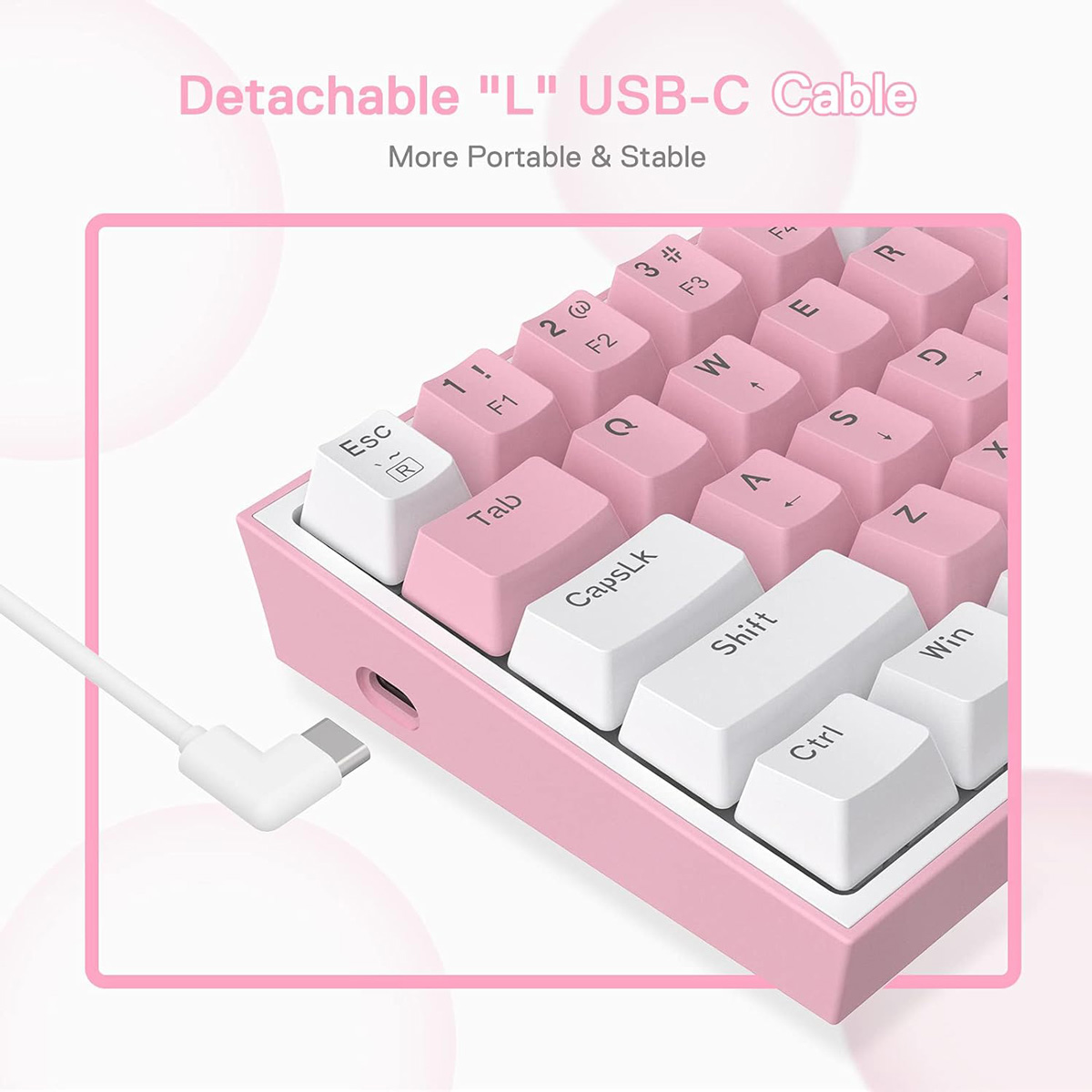 REDRAGON K617 FIZZ 61 KEYS 60% COMPACT HOT SWAPPABLE RED SWITCHES RGB ...