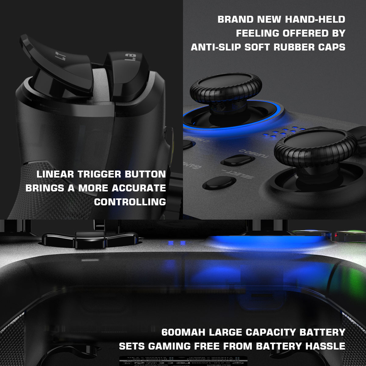 GAMESIR T4 PRO MULTI-PLATFORM LED BACKLIT GAMING WIRELESS 2.4GHZ ...