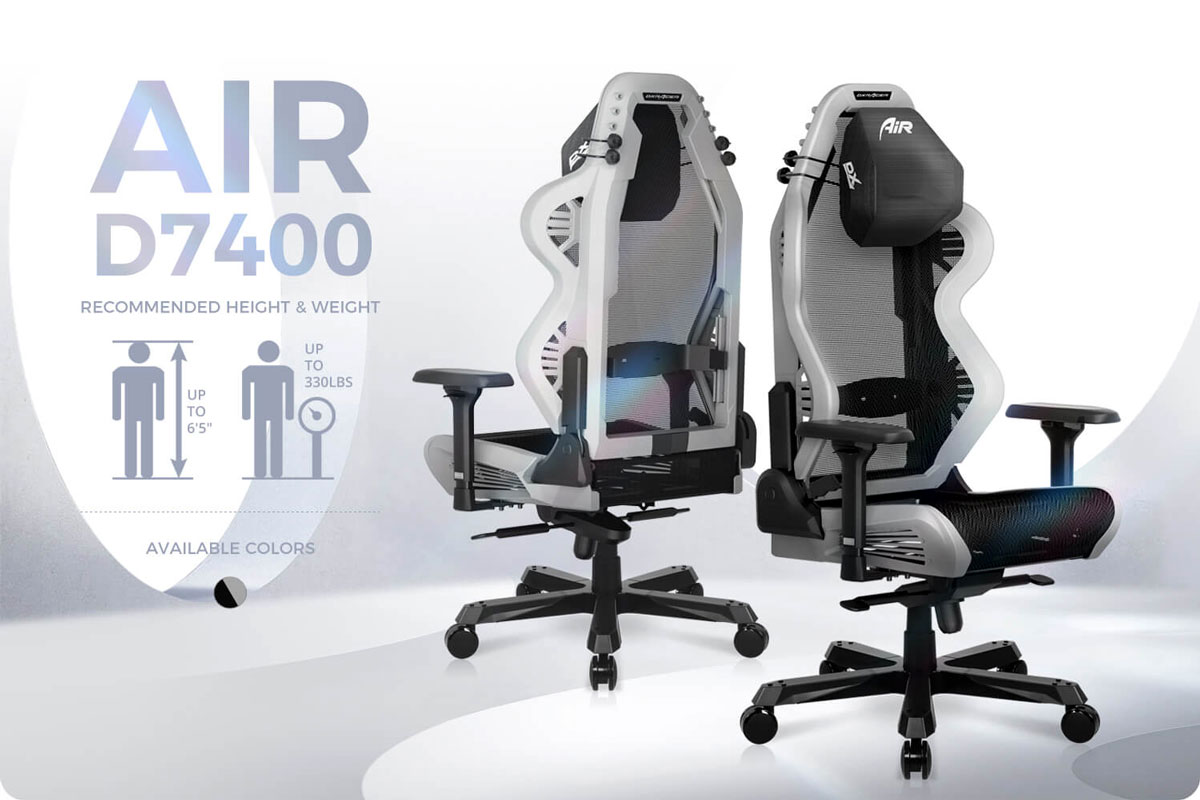 DXRACER AIR PLUS MESH GAMING CHAIR MODULAR DESIGN ULTRA-BREATHABLE ...